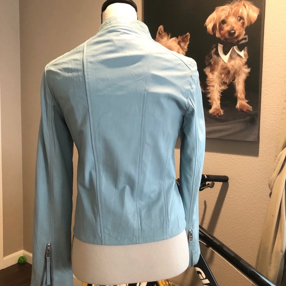 PAROSH | Jackets & Coats | Motorcycle Leather Jacket By Parosh | Poshmark